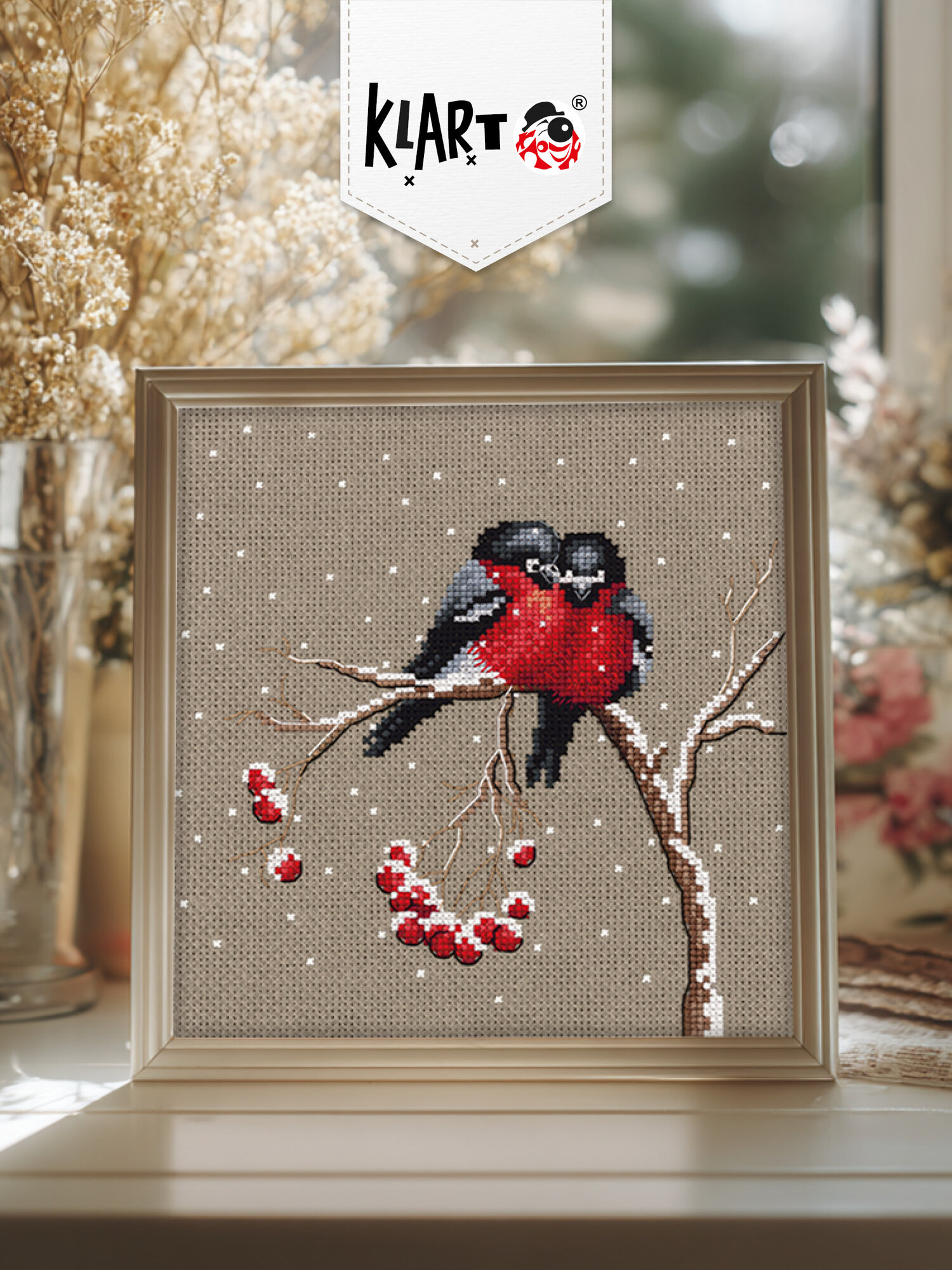 Набор для вышивания Klart 8-297 "Вместе теплее" 15 х 15 см