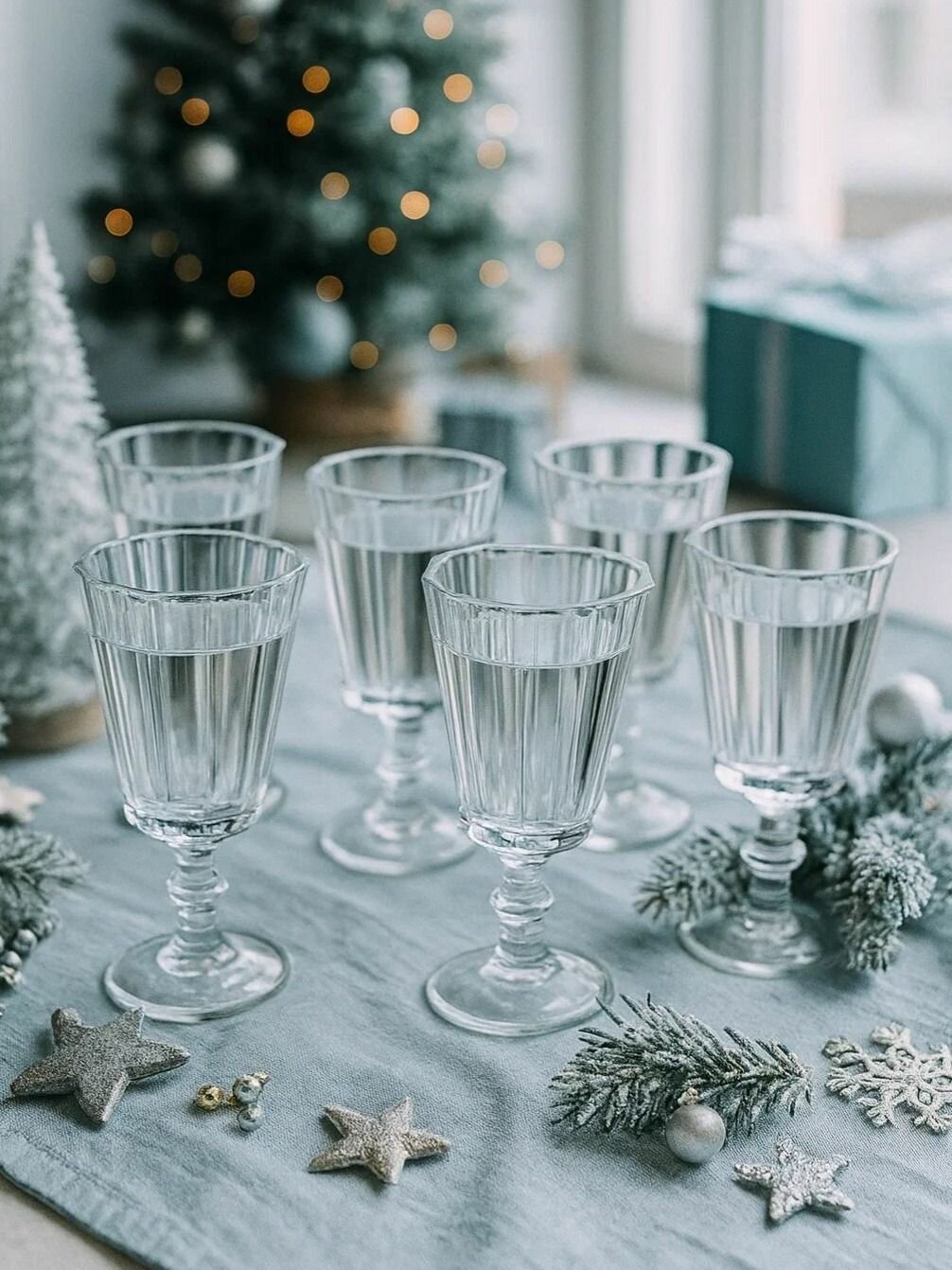 Набор рюмок лафитник, бокалы, стопки 6 шт, 55 мл. Стекло