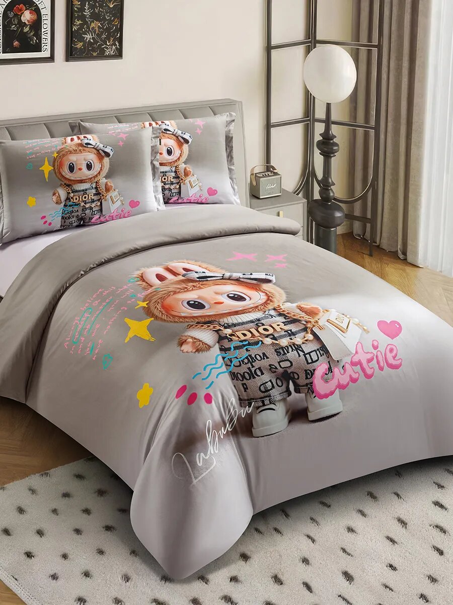 Постельное белье 1.5 для девочки лабубу Amante сатин