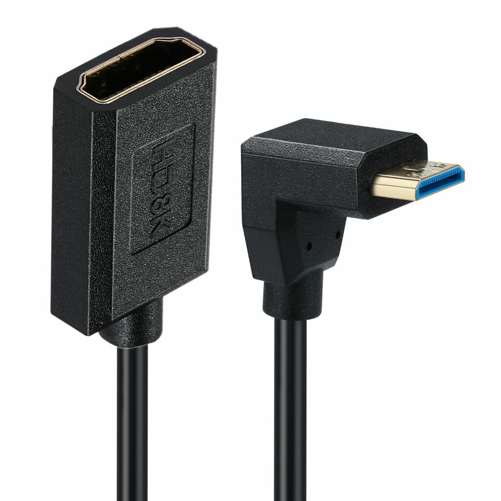Адаптер питания usb, Версия 2.1 длина шинопровода mini hdmi-hdmi 30 см-левый изгиб
