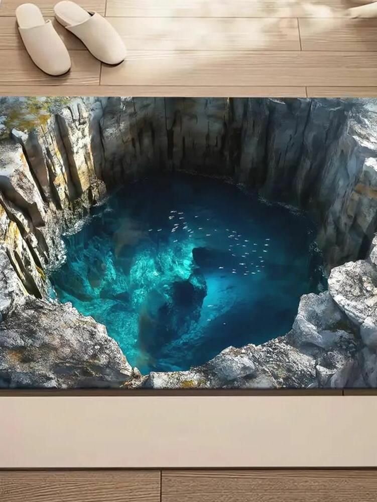 3D стереоскопический напольный коврик