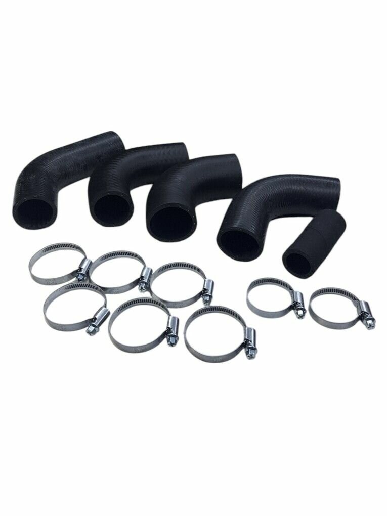 Патрубки радиатора 3302, 405дв. ЗМЗ евро-з, 5шт, с хомутами фарер