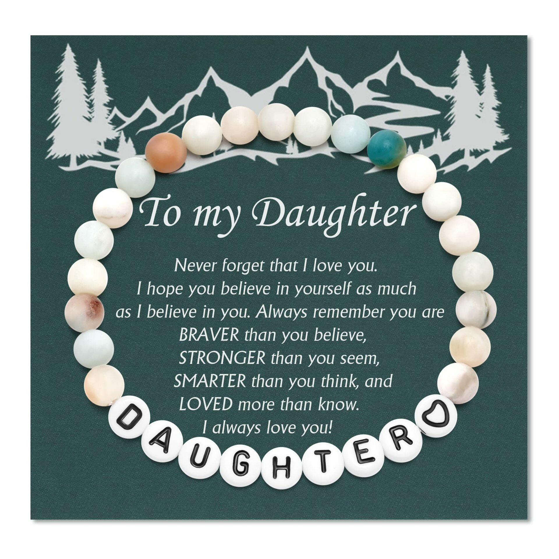 Браслет для гадания, YM Камень Акрил Буква Семья Яшма Удача