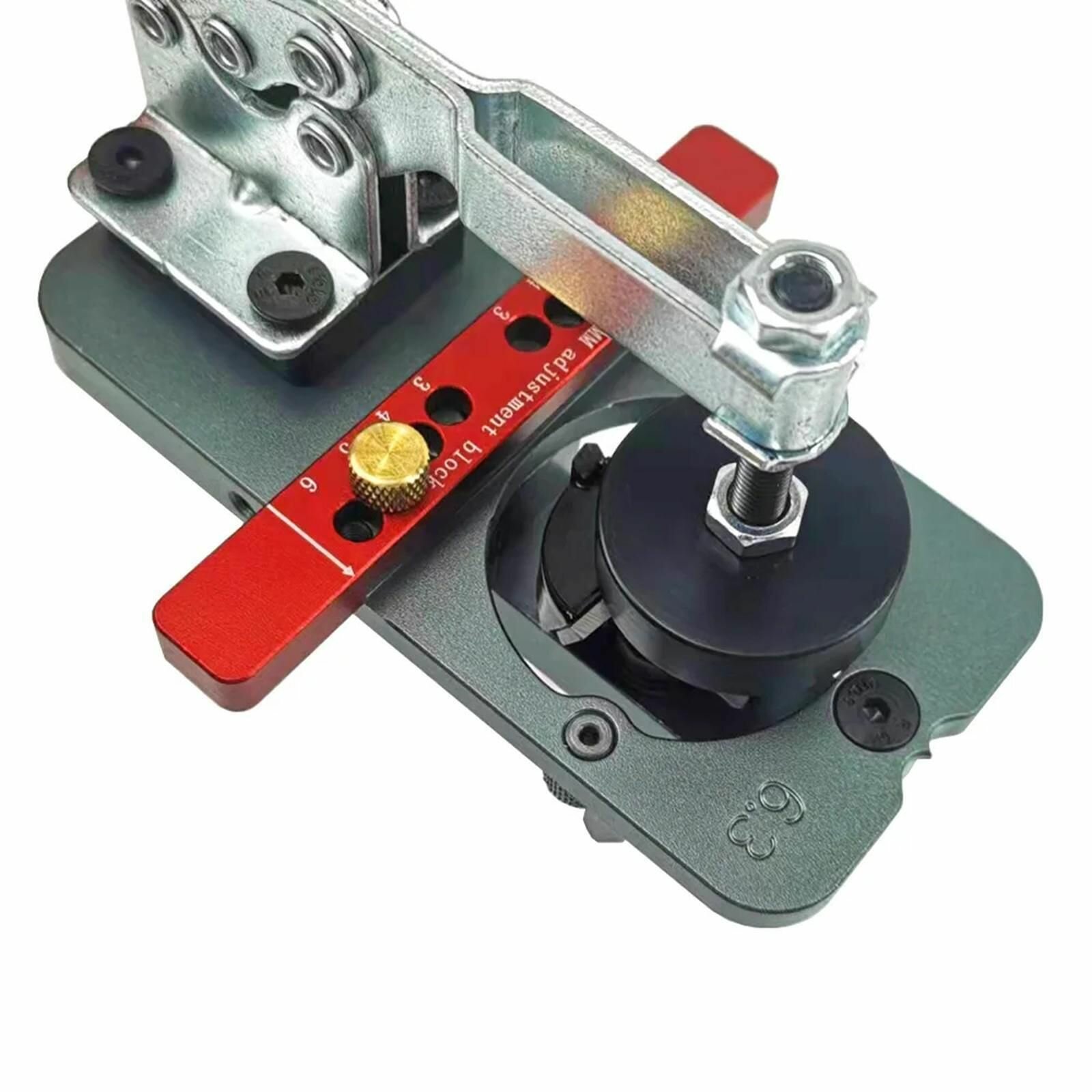 Шаблон-оснастка JL35-A1, для мебельных петель, форстнер 26/35 мм, серый металлик
