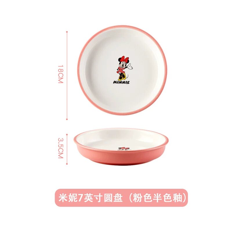 Новая керамическая посуда Disney Mickey, детская миска для риса, для личного использования, мультяшная, милая и