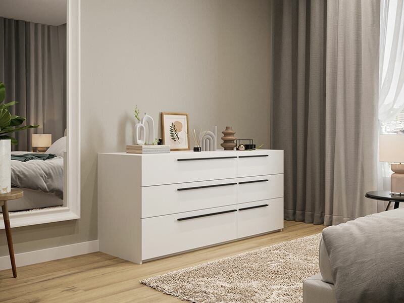 Комод с ящиками "Лорена Пакс 2" 150х70х52 Белый