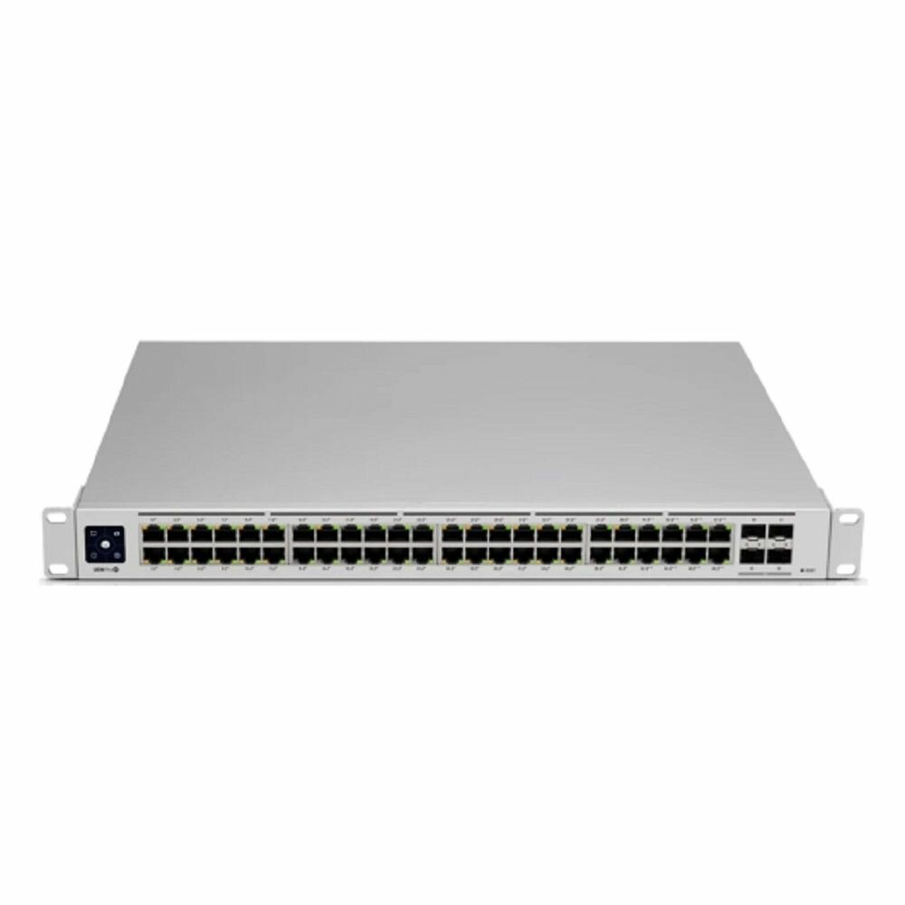 Ubiquiti Сетевое оборудование USW - Pro - 48 - POE PoE - коммутатор в стойку, 48х 1G RJ45, 4х 10G SFP+, раздача 600 Вт