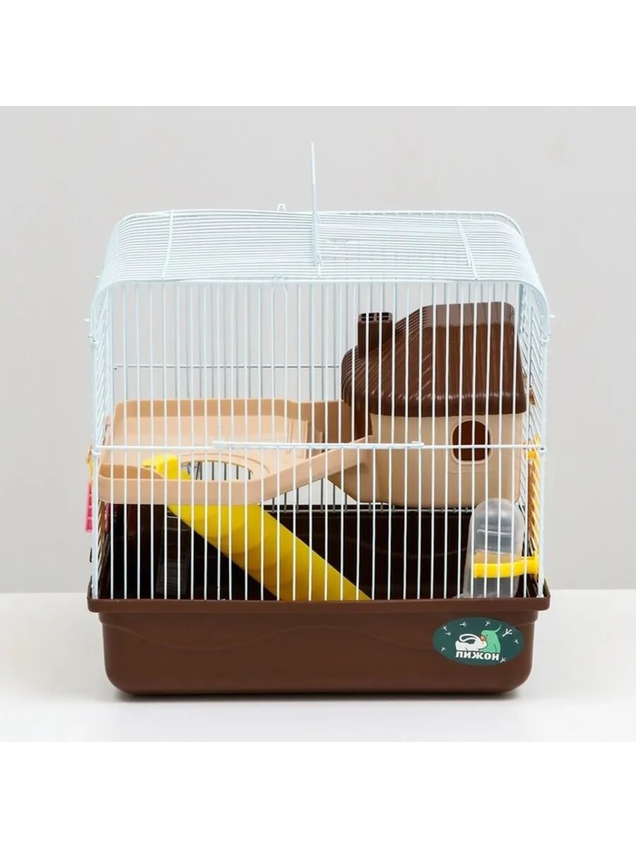 Уютная двухэтажная клетка для мелких животных