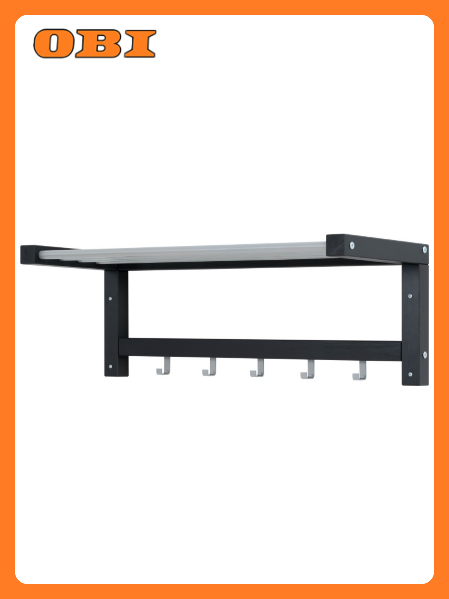 Вешалка для шляп мича 82x33 черный