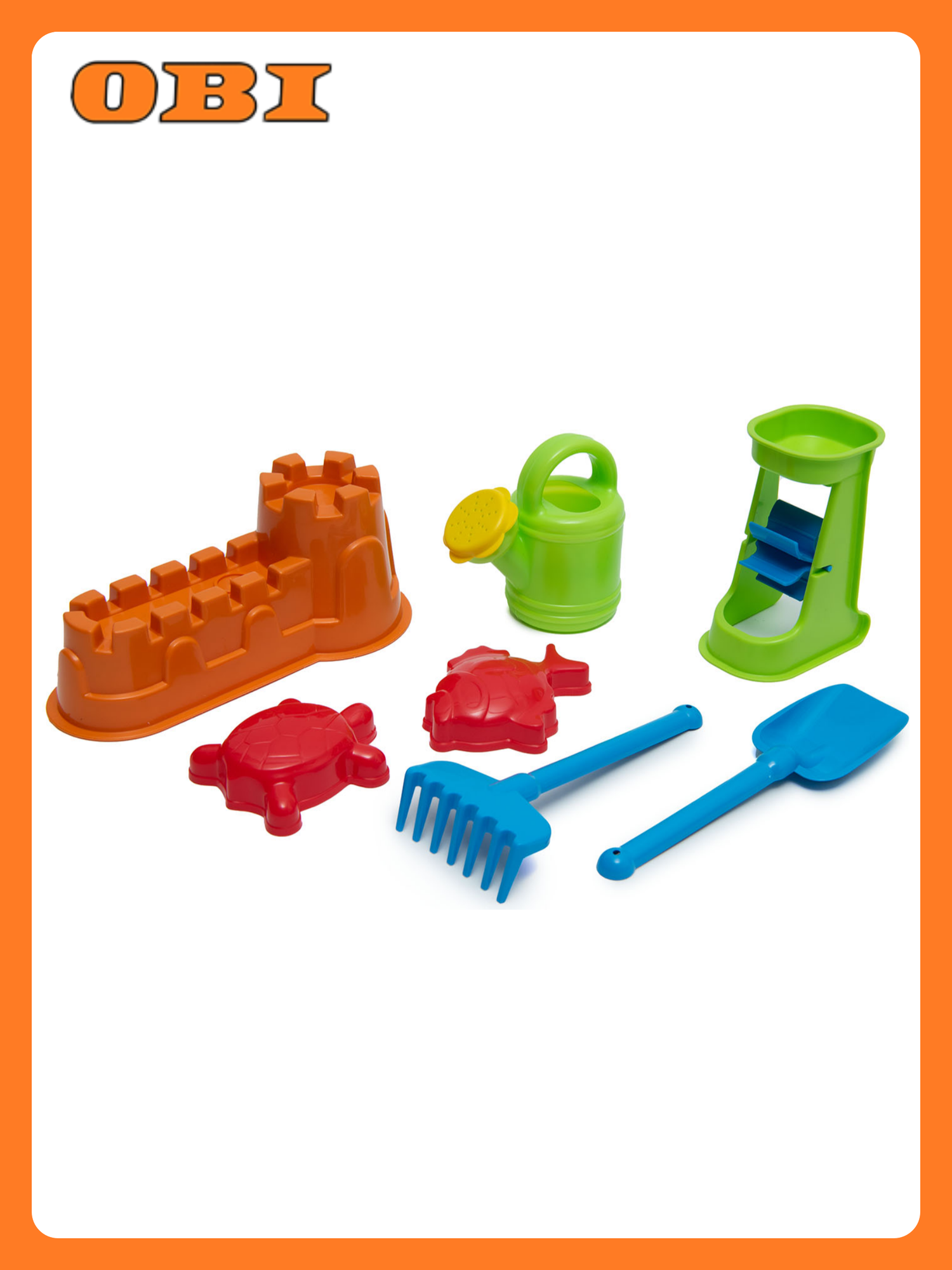 Игровой набор ZEBRATOYS "Замок малый", для песка, 6 элементов, полимер, разноцветный