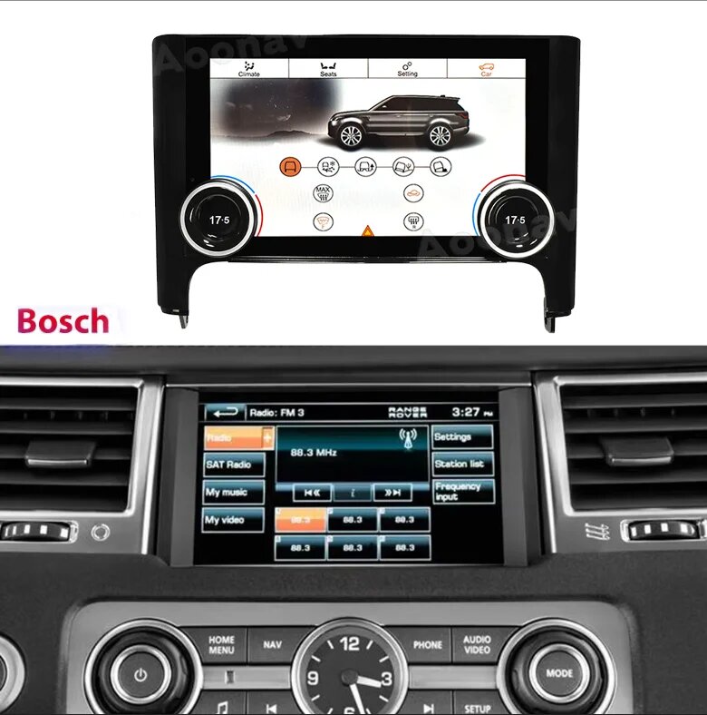 Android для Range Rover Sport L320 2009-2013 Автомобильная стереосистема LHD Автомобильный радиоприемник Tesla Мультимедийный плеер GPS-навигация Беспроводной Carplay