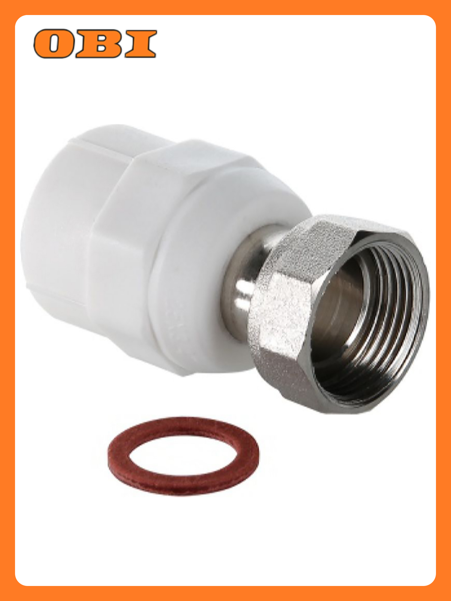 Муфта VALTEC, неразъемная, полипропиленовая, 3/4" x 25мм, белая