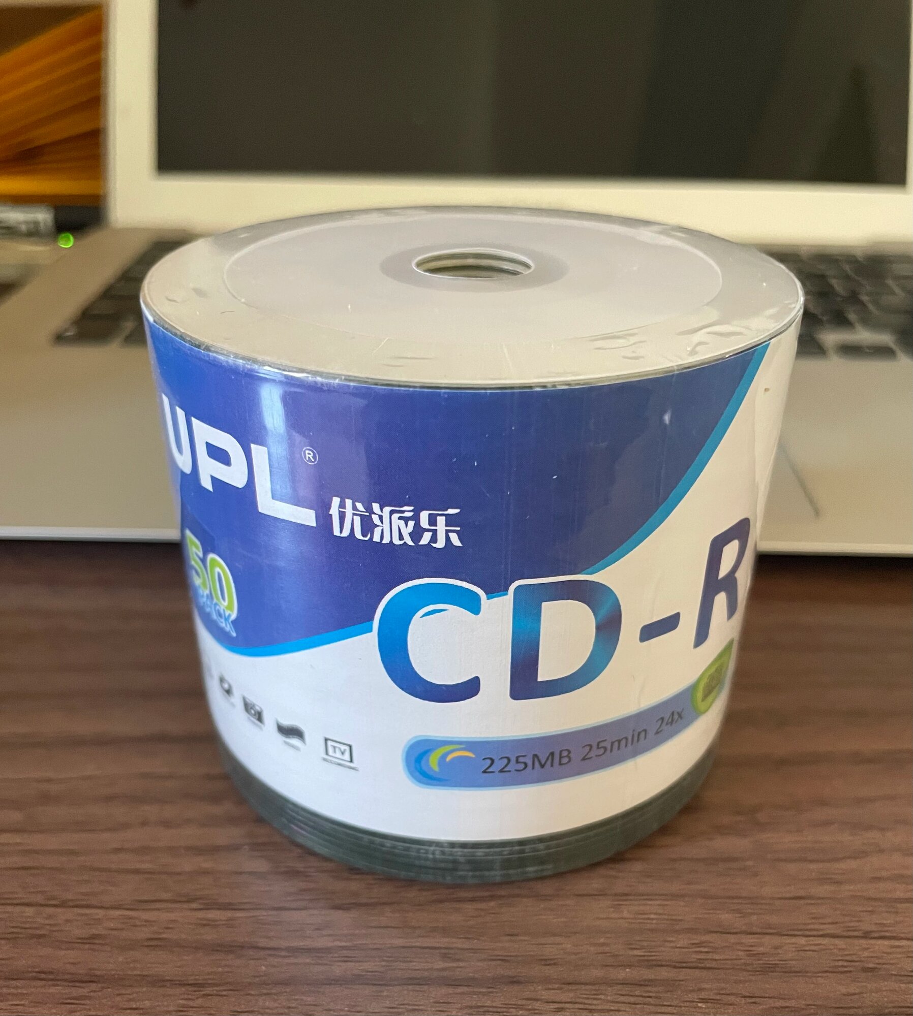 Оптовая продажа, 50 дисков UPL, 225 МБ, 24x8 см, класс A, мини-пустой записываемый диск для печати, CD-R