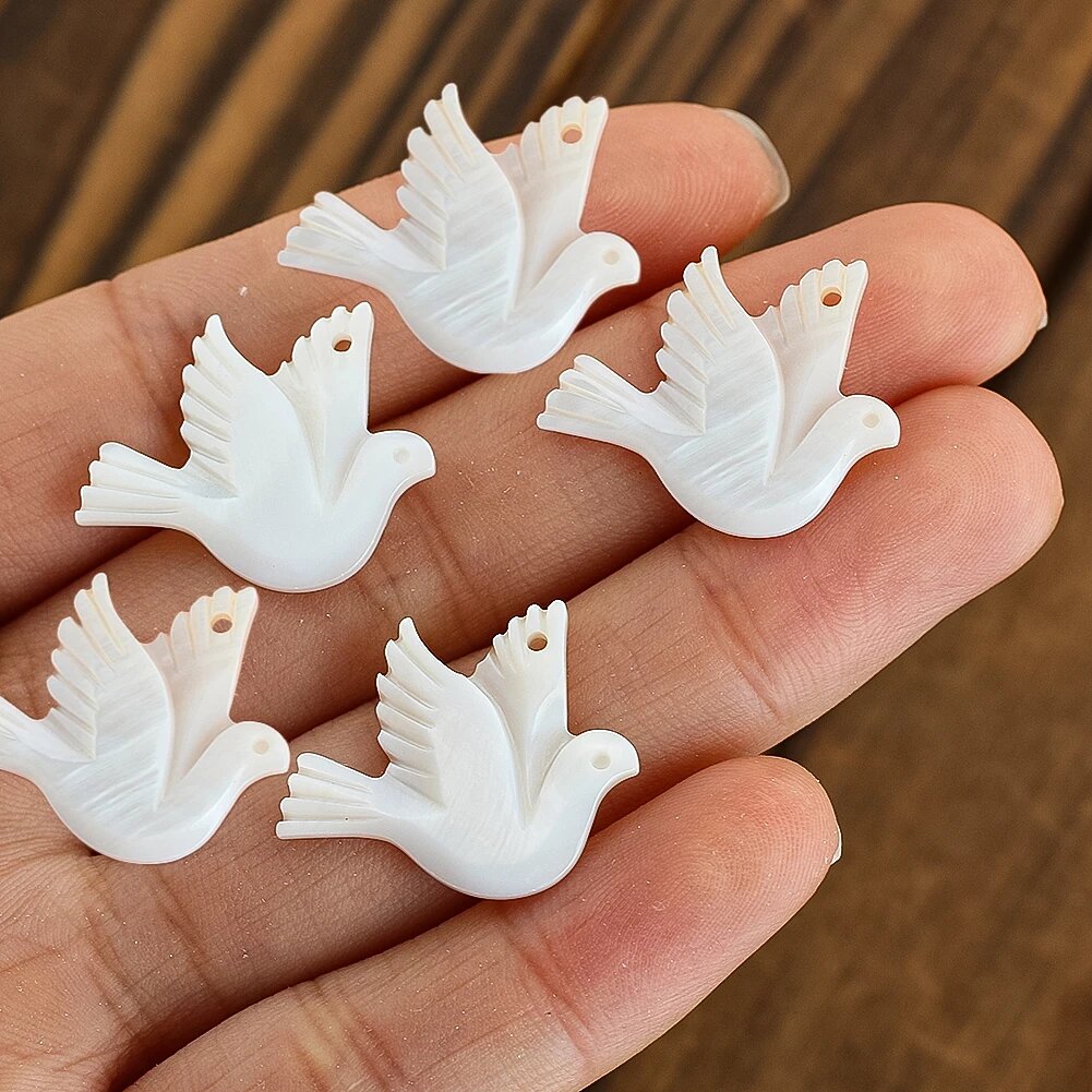 Набор перламутровых ракушек для создания украшений 5 шт.