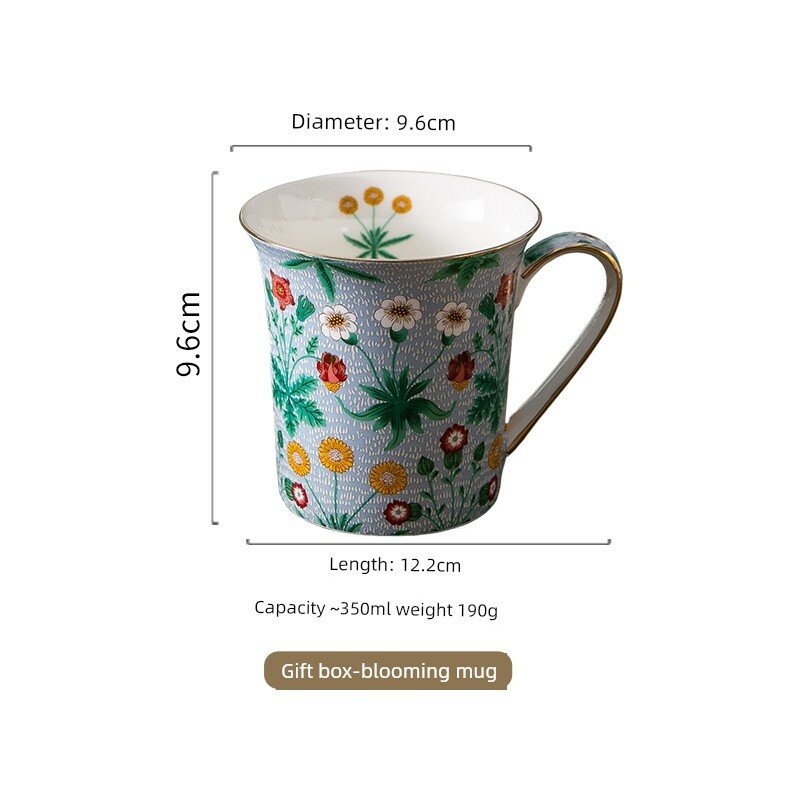 Кружки из костяного фарфора в европейском стиле для пар, высококачественные чашки для напитков в стиле легкой роскоши,