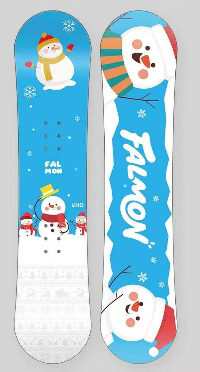 Сноуборд сноуборд детские лыжи сноуборд для мальчиков и девочек Длина доски 120 см（снеговик）