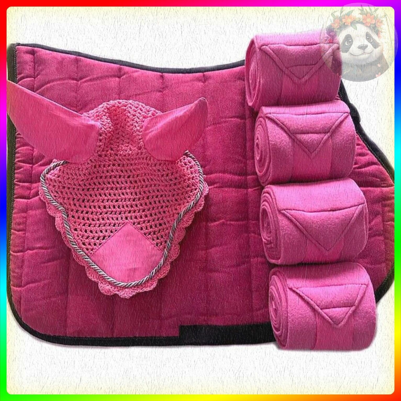 Вальтрап универсальный для лошади. Антимоскитная маска . Бинты для лошади