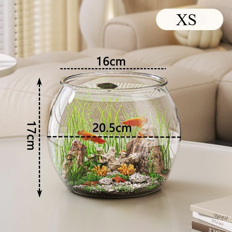 Маленький бытовой пластиковый неразбиваемый аквариум