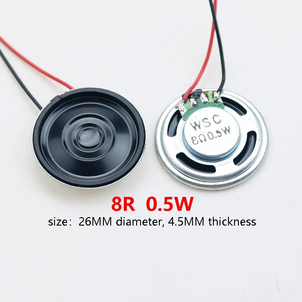 Динамик 8R 0.5W 26MM