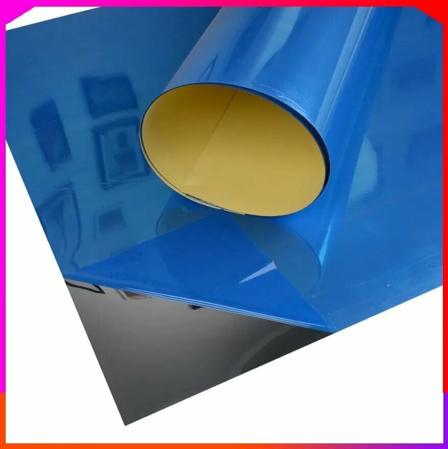 Мягкое зеркало 100х300см, самоклеящаяся зеркальная пленка, тонкий пластик