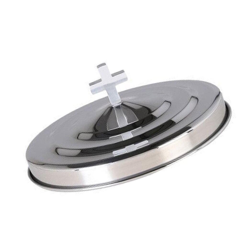 Крышка для религиозного мероприятия Крышка для подноса для причастия с 40 отверстиями из практичной нержавеющей стали, защищенной от проливания