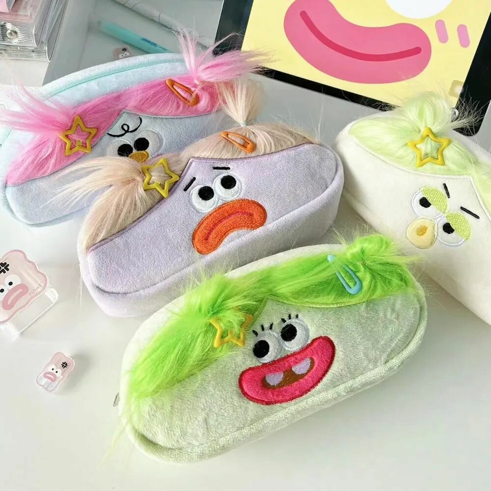 Модный пенал необычной формы DIY с мемами для стиля волос, мотивация для учебы, забавный подарок на учебу, канцелярия.