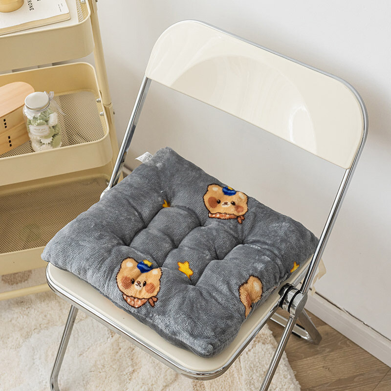 Нескользящая подушка сиденья, подушка сиденья, прикладная подушка, плюшевая сидячая подушка сиденья