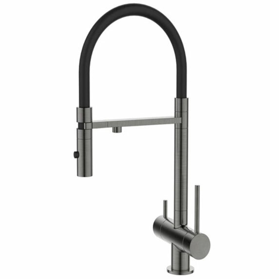 Смеситель для кухни D&K Kitchen DA1462506Grey графит