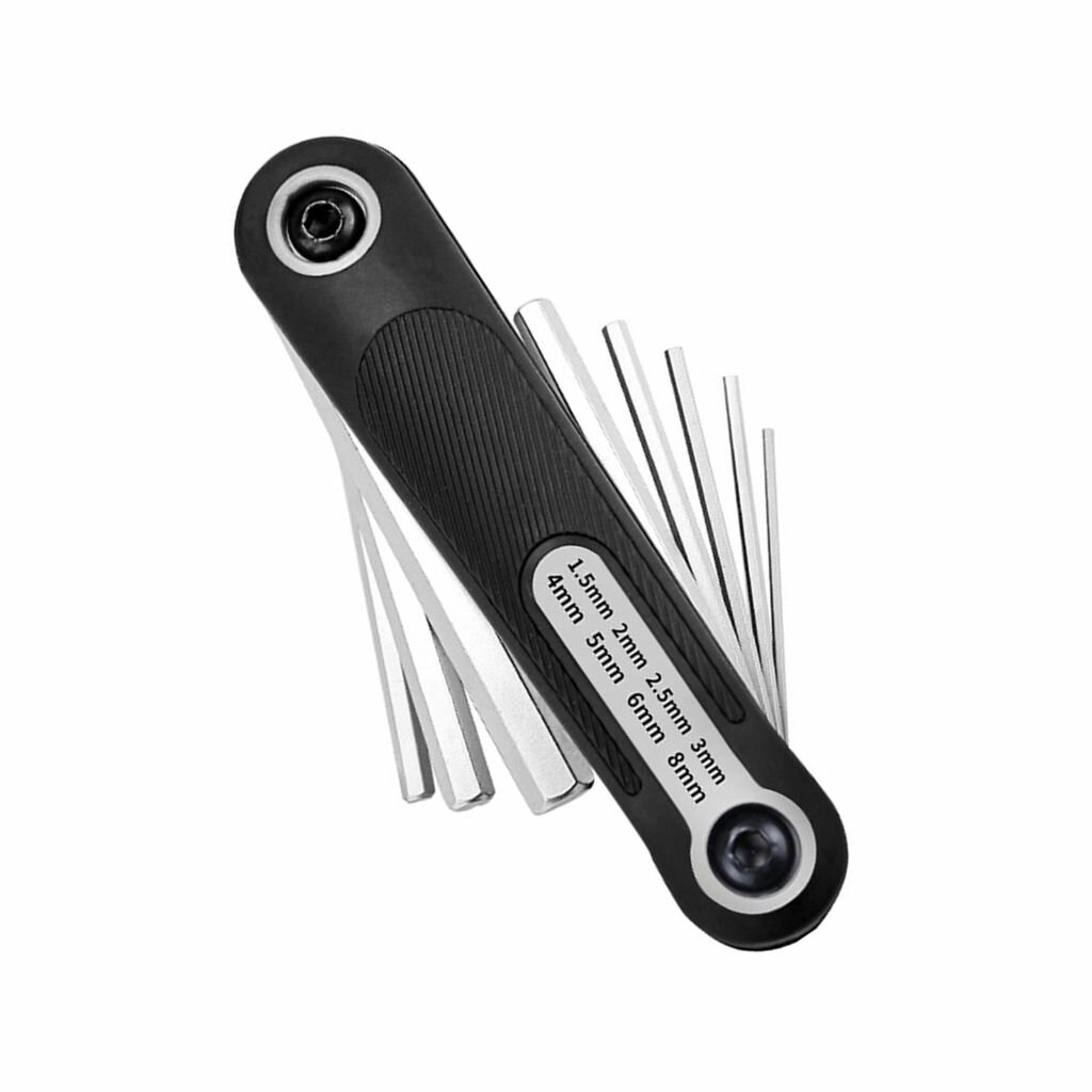 Принадлежности для инструментов, набор складных метрических шестигранных ключей из 8 частей-RT8C