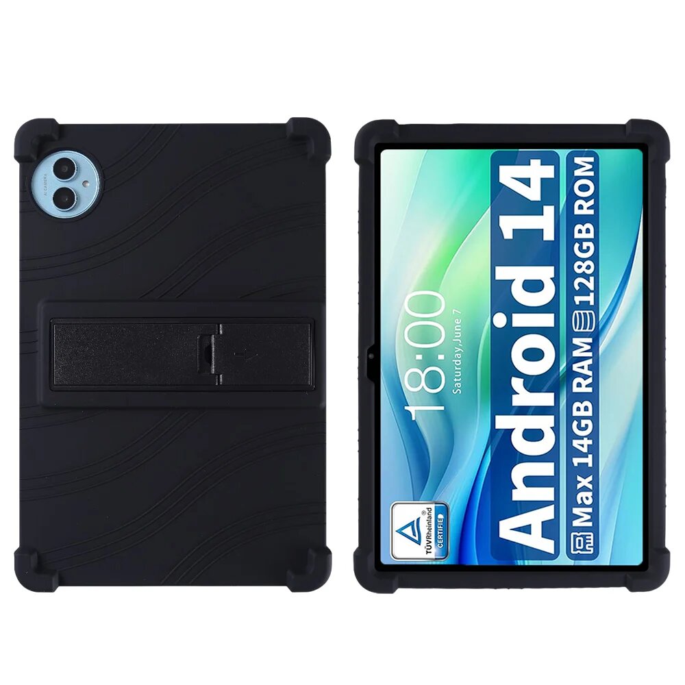 Регулируемый силиконовый чехол-подставка для Teclast P50 P50S Teclast T50, Black