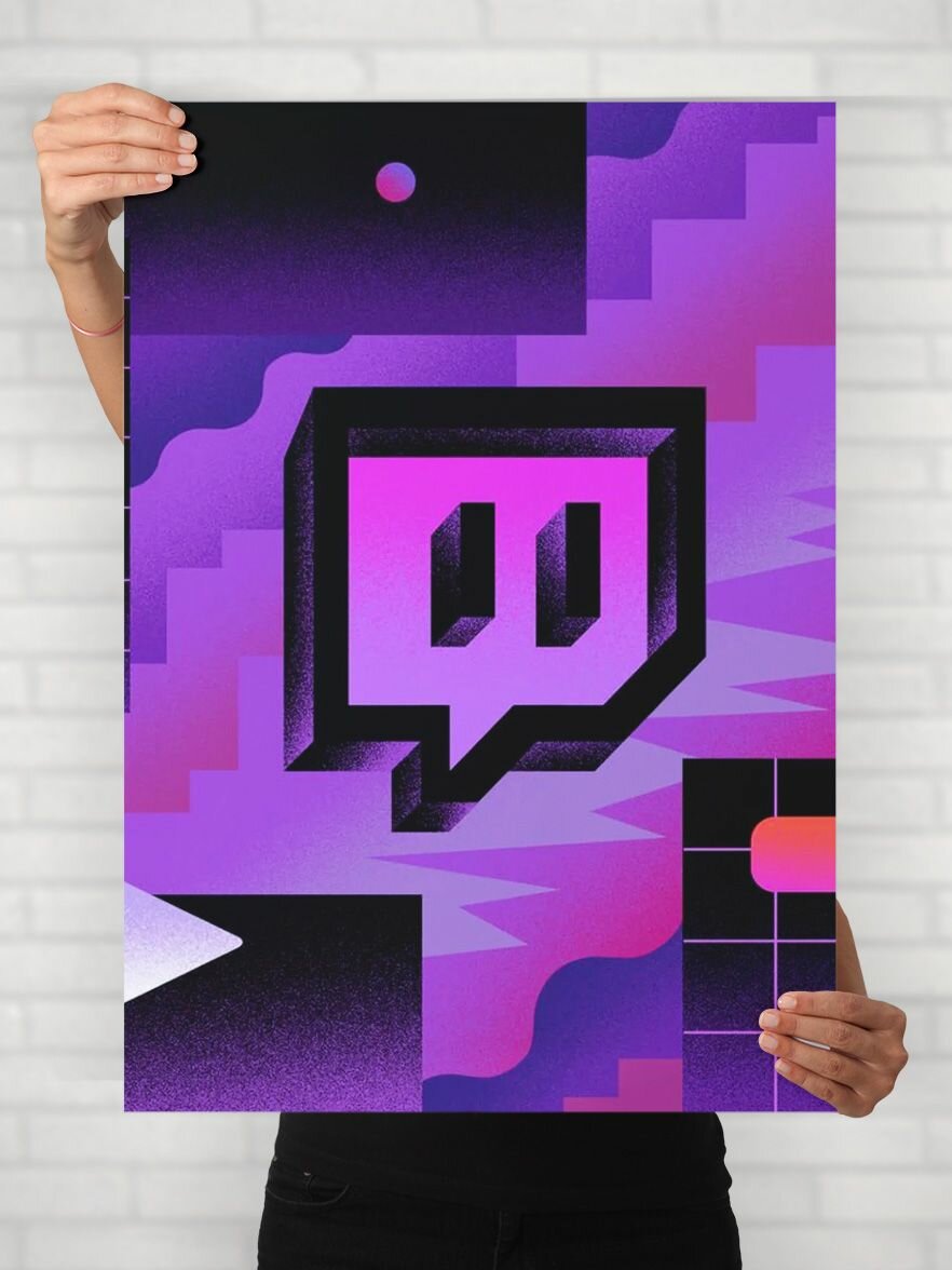 Плакат на стену для интерьера Бренды (Твич - Twitch 1) - Постер по моде и одежде формата A2 (42x61 см)
