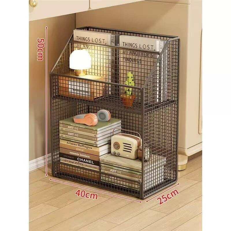 Небольшая передвижная полка для хранения под столом рядом с письменным столом