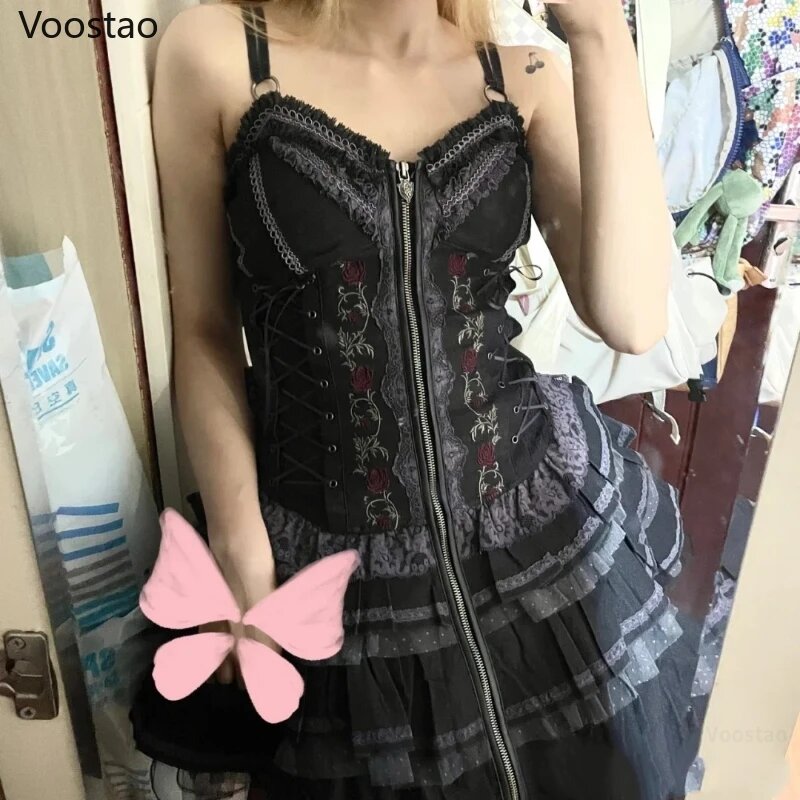 Женское винтажное платье Voostao в стиле Лолита Черный, S, черный