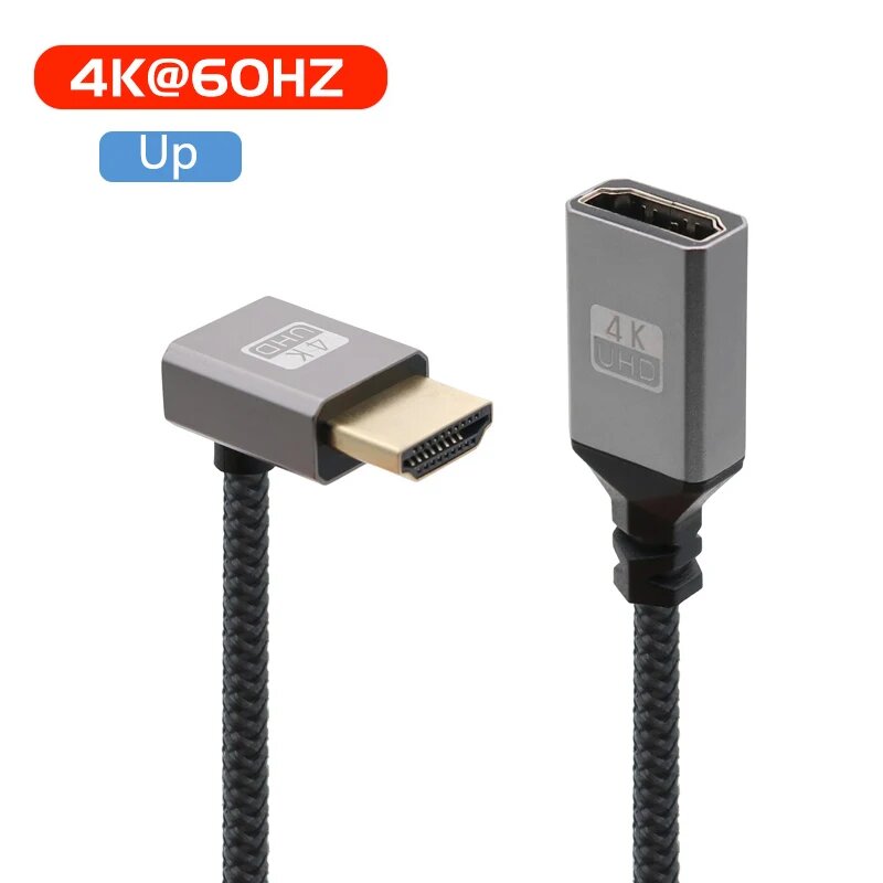 0,2 м 4K HDMI-совместимый удлинитель штекер-гнездо HDMI-совместимый адаптер удлинитель провод шнур левый/правый/вверх/вниз