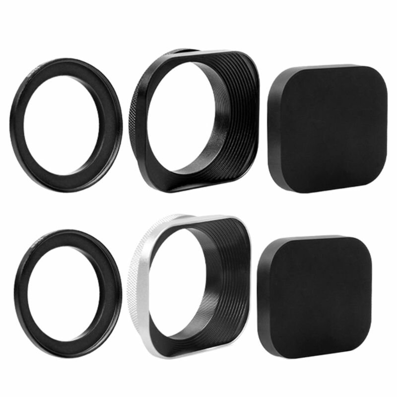 (1 комплект) Комплект бленд для объектива-39-52 мм серебристый