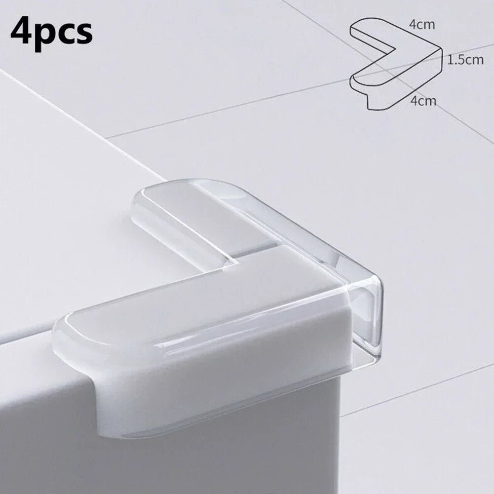 4 шт, защитные уголки для детского стола, прозрачная резиновая мебель, угловая подушка для L Type