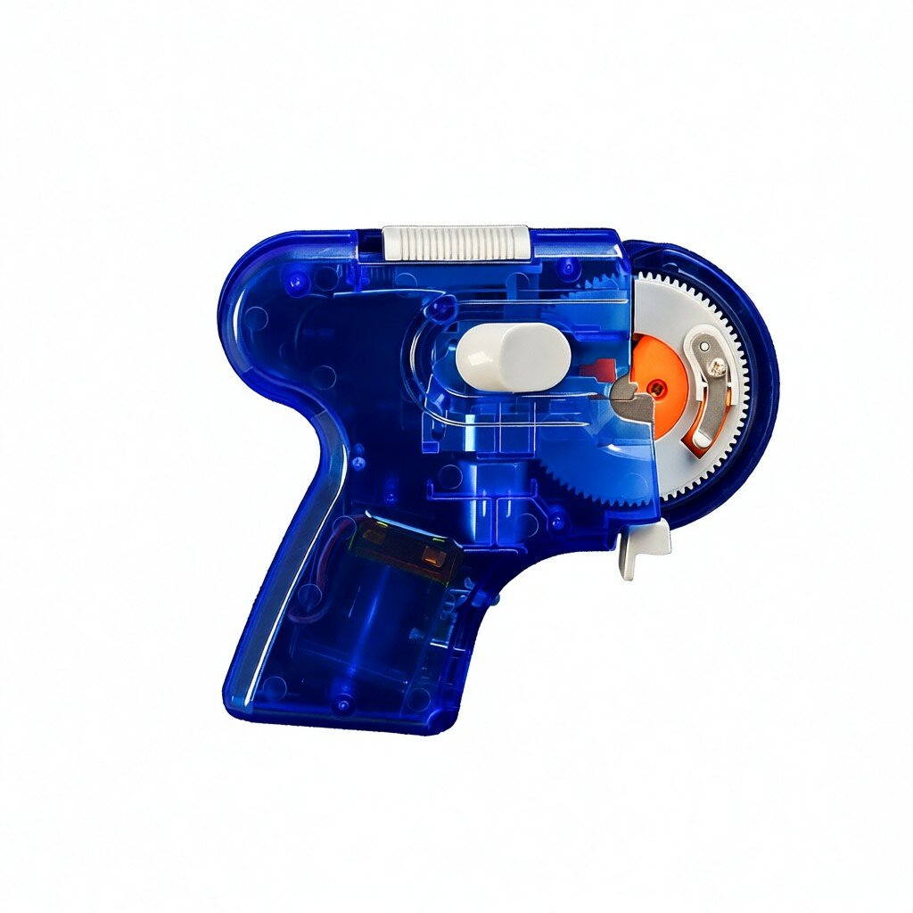 Электрическое устройство для связывания рыбацких крючков, устройство для быстрого связывания узлов на рыбацких линиях, модель с литиевым аккумулятором (прозрачный синий), материал PC/ABS, размер 95*86*18мм/3.74*3.39*0.71, вес 61г - 70г / 2.1 унции - 2.5