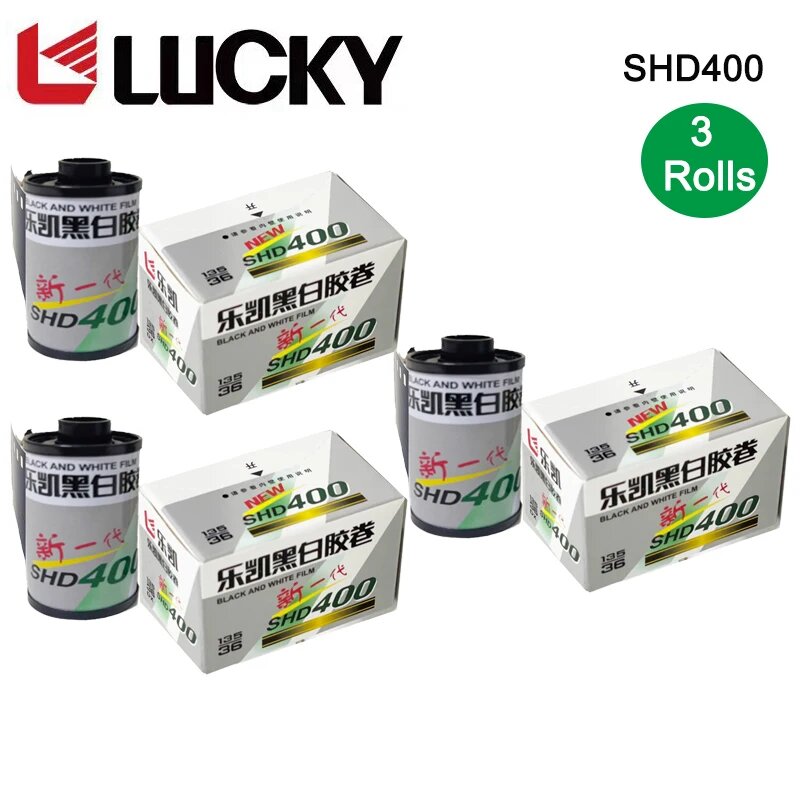 CHINA LUCKY SHD 400 Черно-белая пленка 36 листов 3 ROLLS