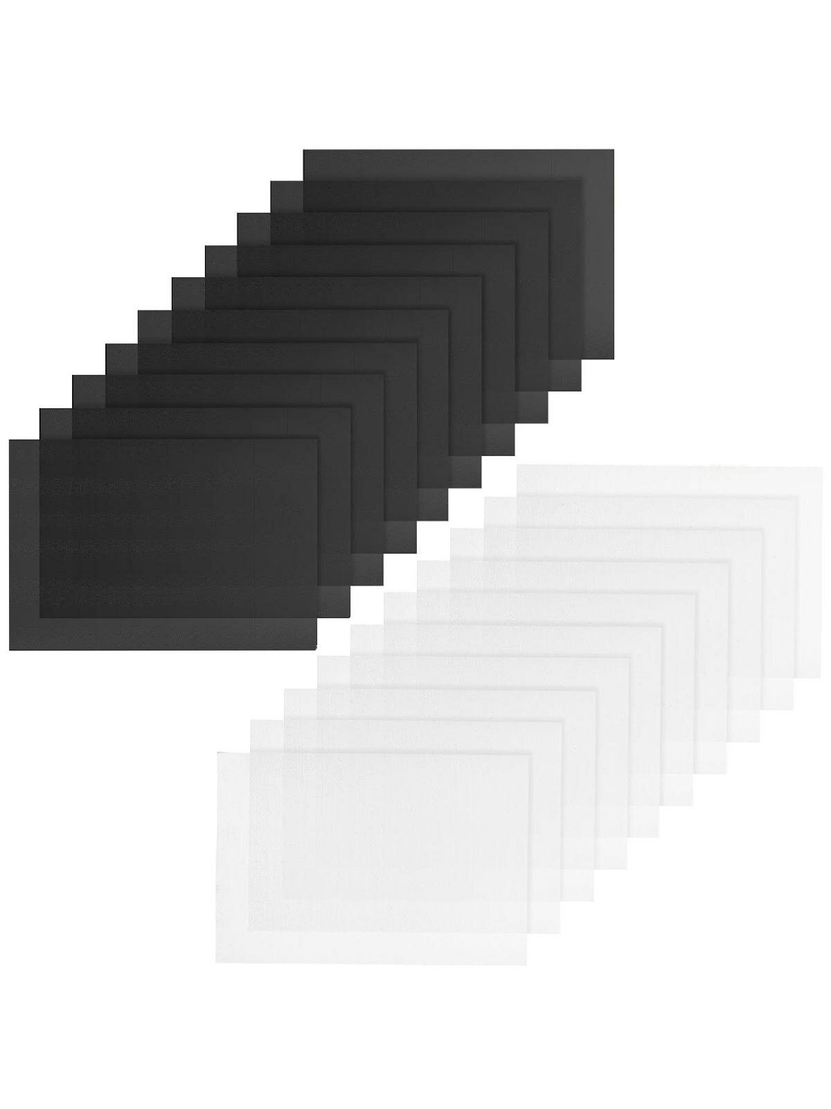 20шт белых черных листов ПВХ сетки 0,5 мм для печати, листов ПВХ сетки