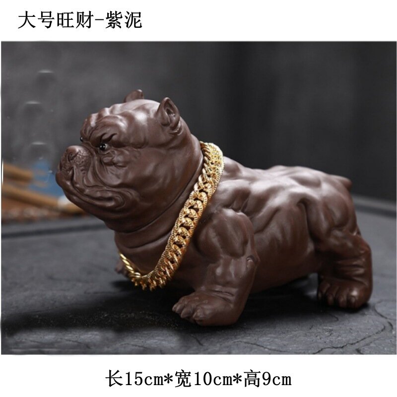 Фиолетовый глиняный чайный питомец, может выращивать маленьких собак, креативный и уникальный чайный питомец для собак, аксессуары для чайного сервиза, кросс-бордер дропшиппинг