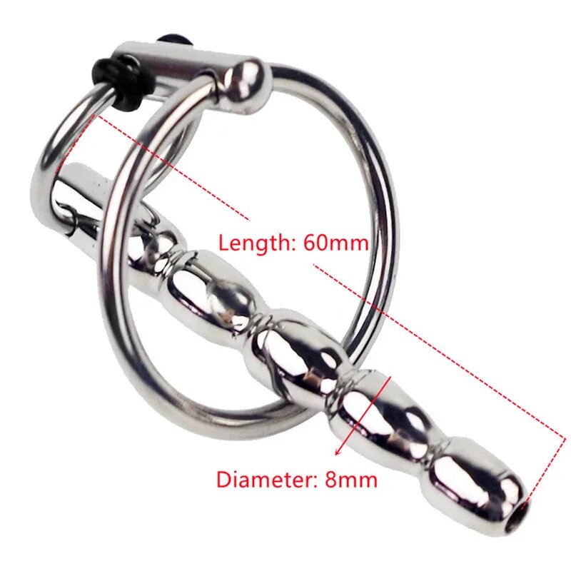 Ажурный уретральный катетер из нержавеющей стали, заглушка для пениса, кольца для головки Style3