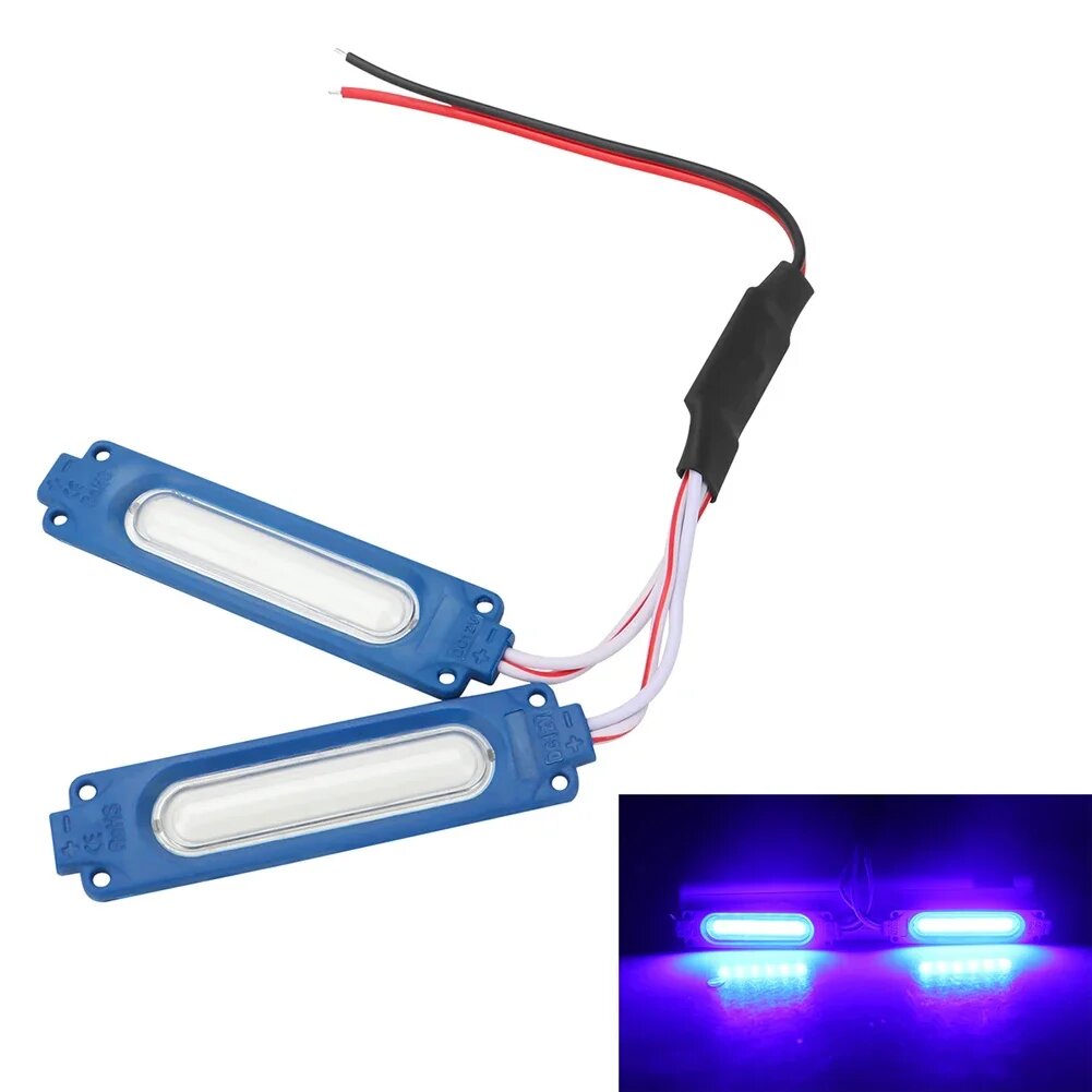 12 В светодиодные красные, синие стробоскопы, 2 шт, предупреждающая вспышка автомобиля, лампа для автомобиля, мотоцикла, решетка, декор, атмосферное освещение