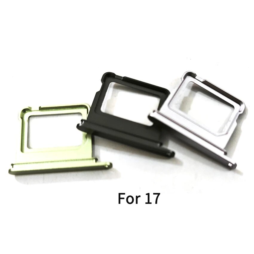 Для Apple iPhone 17, держатель слота для лотка для SIM-карты, адаптер, разъем, запасные части Green and Dual