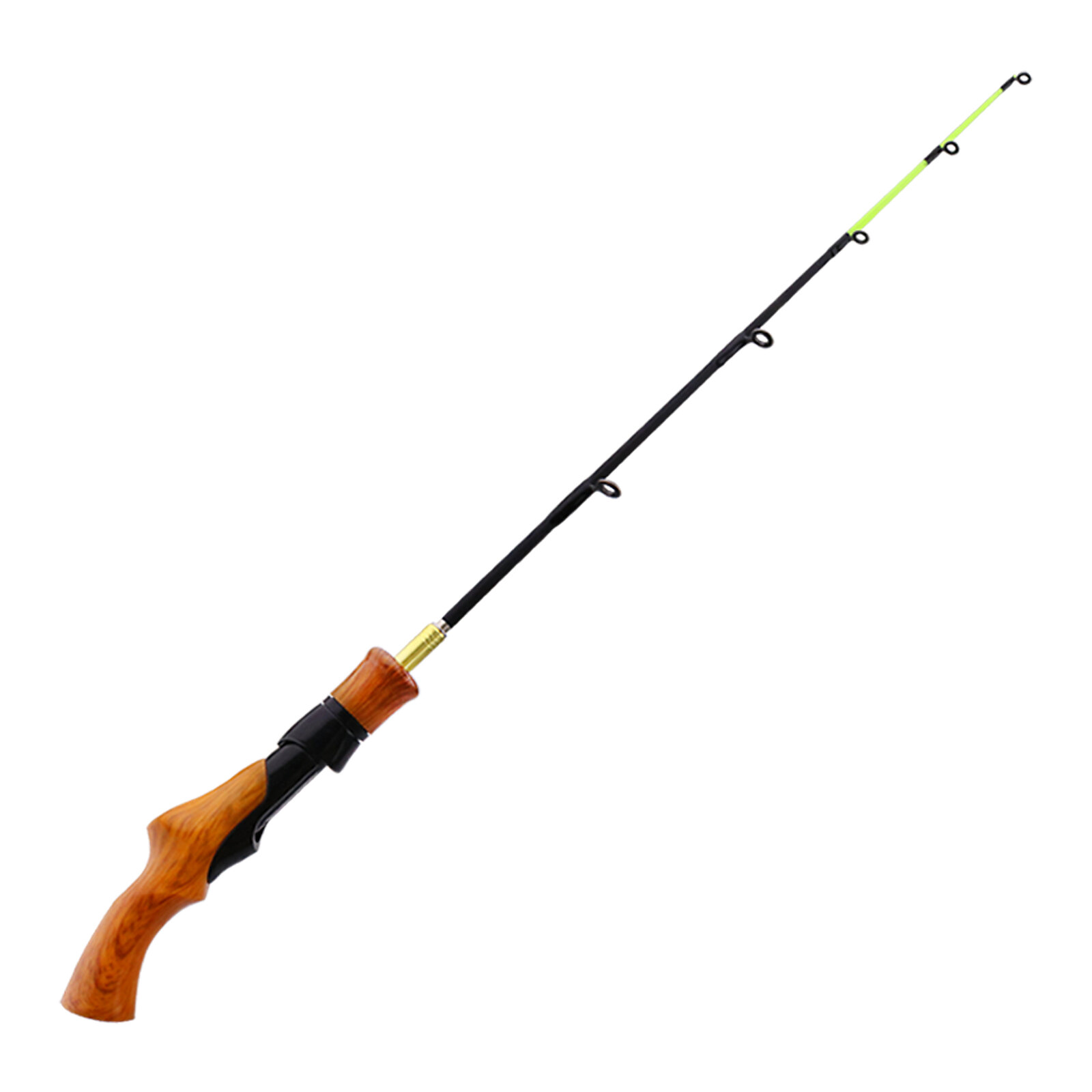 Ледяной удочка для рыбалки 62см, портативная, ультралегкая, спиннинговая и кастинговая, для зимней рыбалки на лед, спиннинг, кастинг, ледяной палица для рыбалки, материал: углеродное волокно, дерево, цвет: как на картинке, длина: 62см, телескопическая