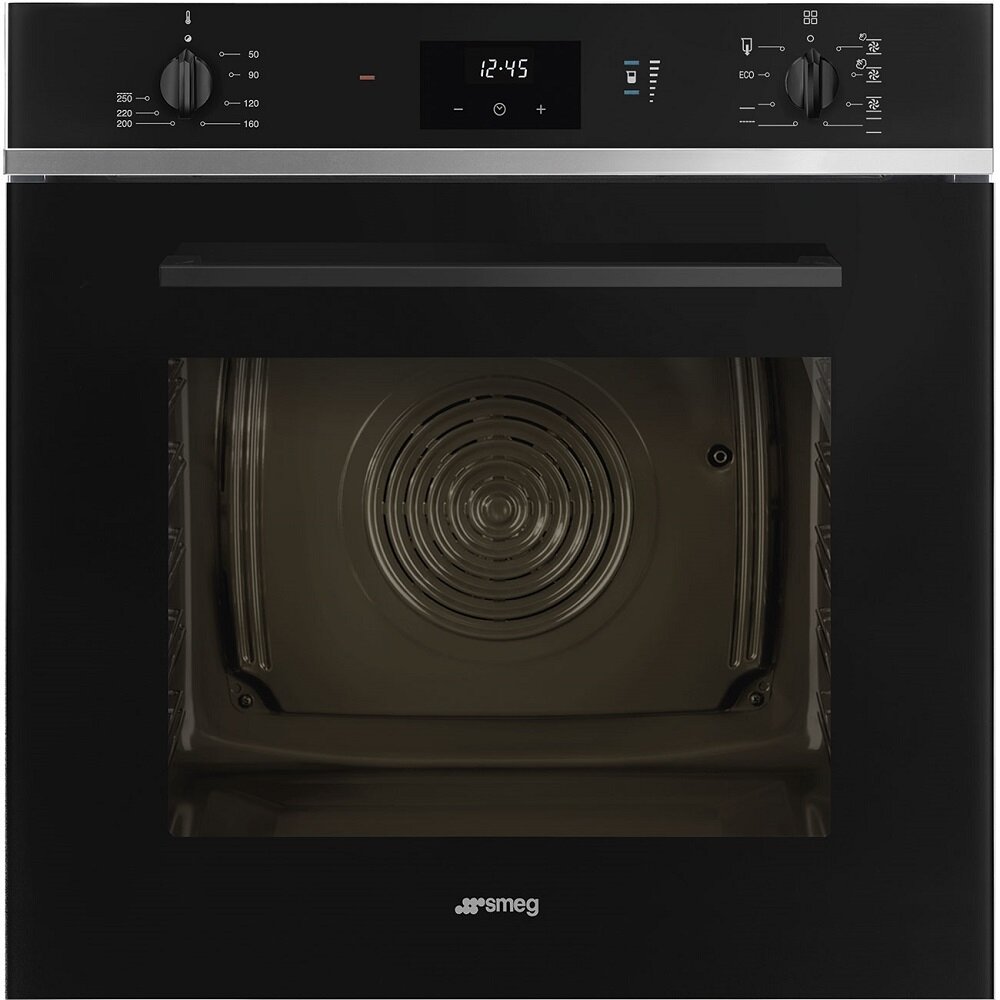 Духовой шкаф Smeg "SO6400S2B", 6 функций, паровая очистка, программатор, дисплей
