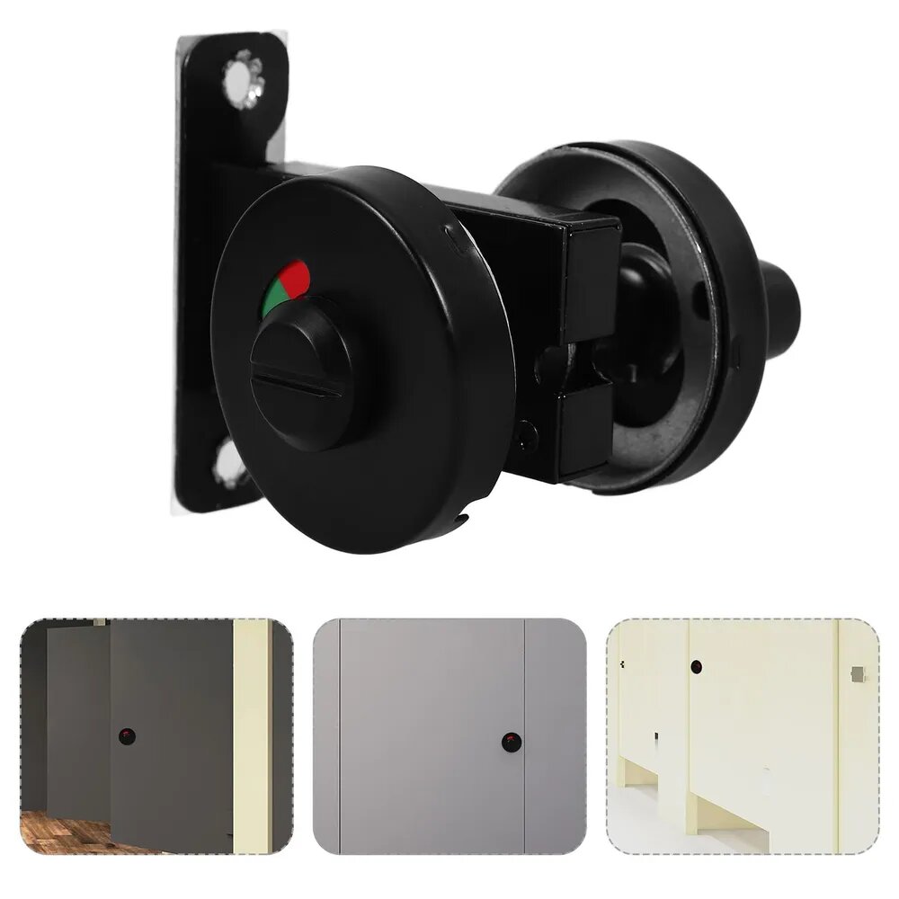 Замок без ключа, Нержавеющая сталь, Для общественных туалетов, 1 Набор