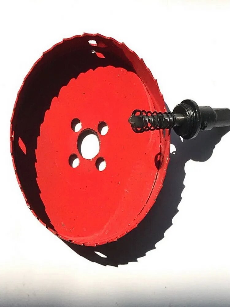 Коронка биметаллическая по дереву (набор для врезки замков) 110мм,1 штука, FUDO.