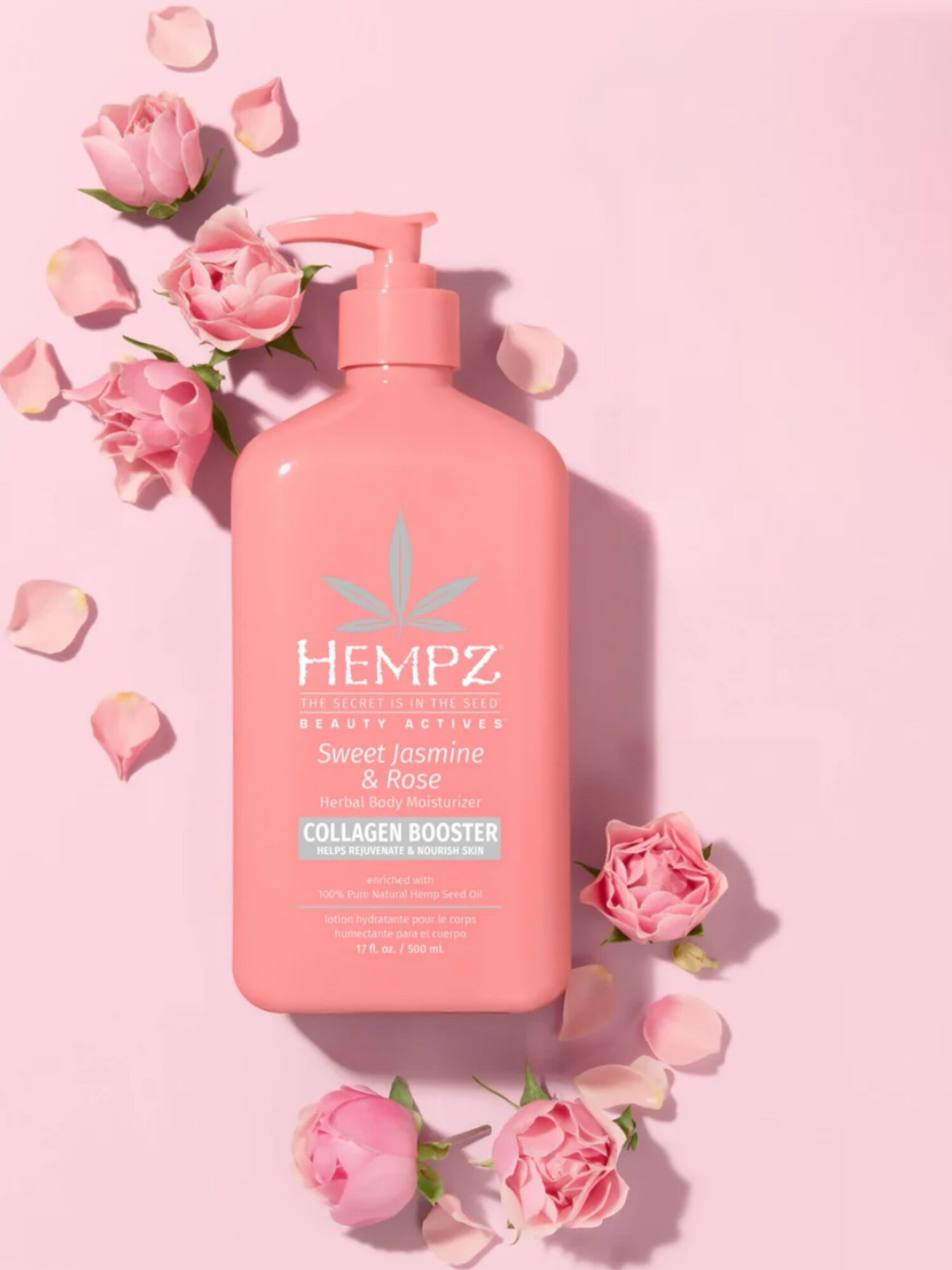 Молочко для тела Hempz Сладкий жасмин & Роза Sweet Jasmine & Rose Herbal Body Moisturizer, 500 мл