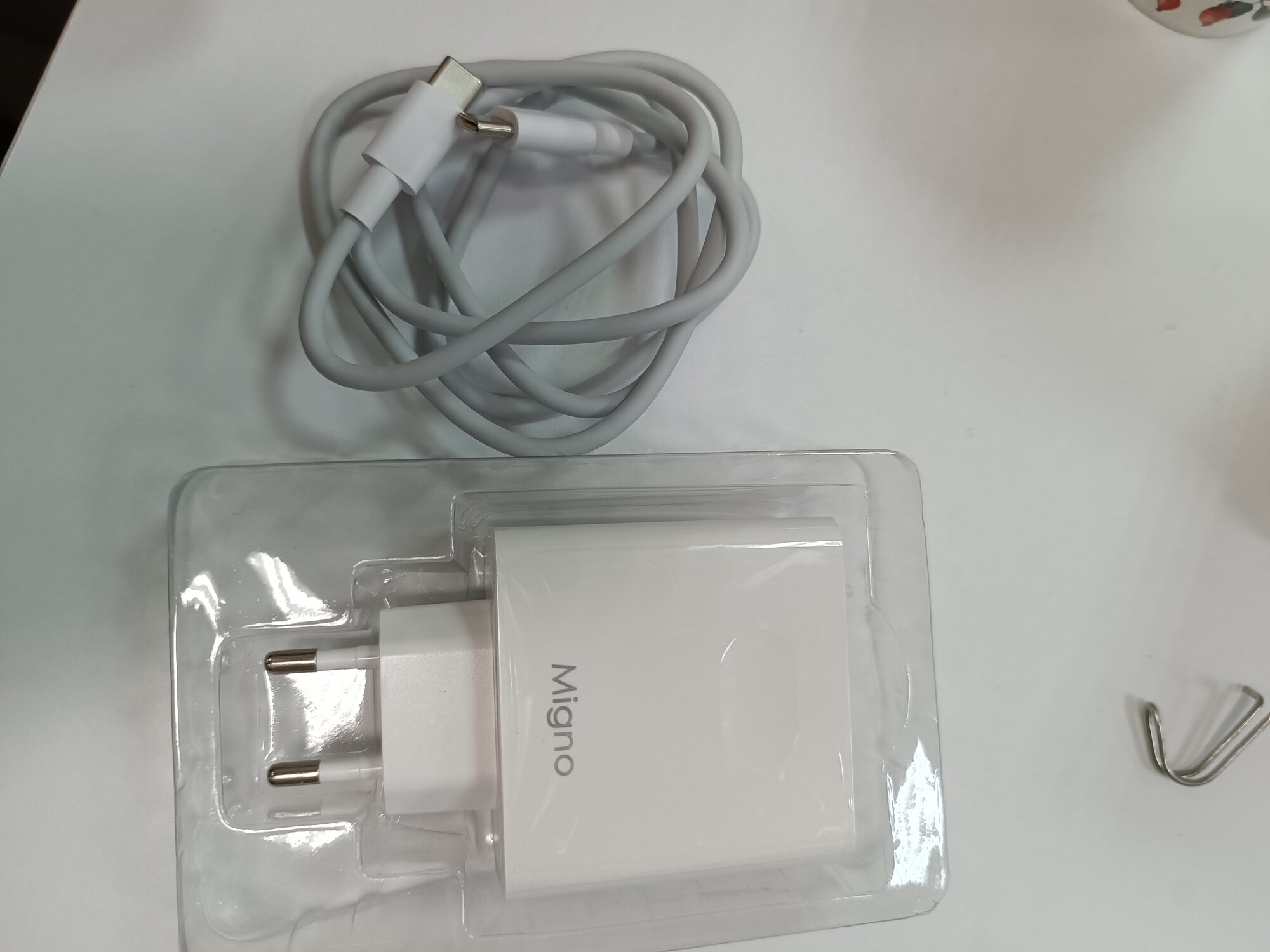 Зарядное устройство для планшета, ноутбука 65 W, быстрая зарядка Type C-Type C