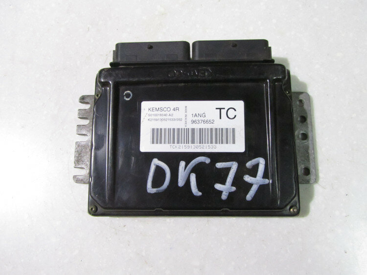 Блок управления двигателем 96376652 TC 1ANG A2 Шевроле Авео Т200 B12S1 1,2л 8V Дэу Матиз на 1л